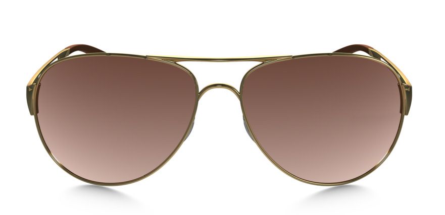 Oakley Caveat Ladies Sunglasses Polished Golddark Brown Gradient
